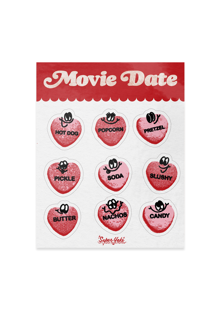 Movie Date Sticker Sheet – Super Yaki