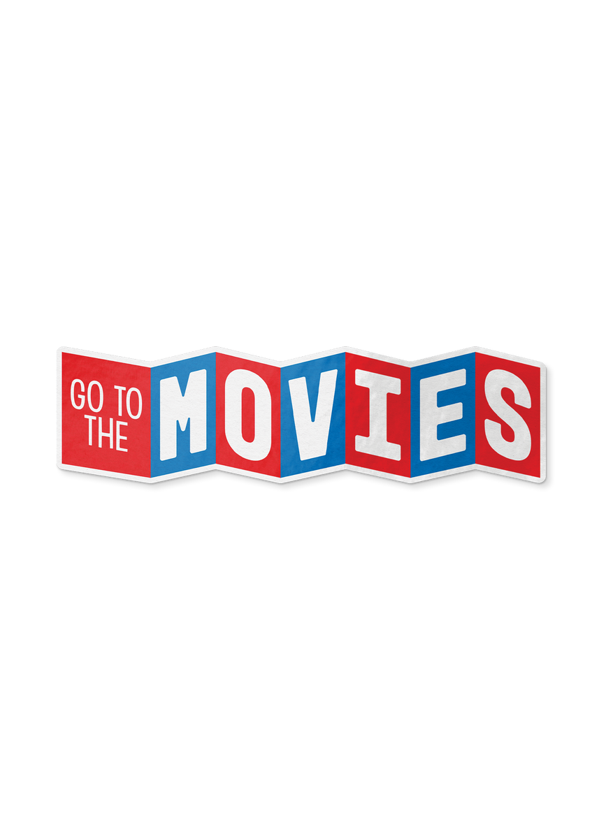 Go To The Movies Big Sticker – Super Yaki