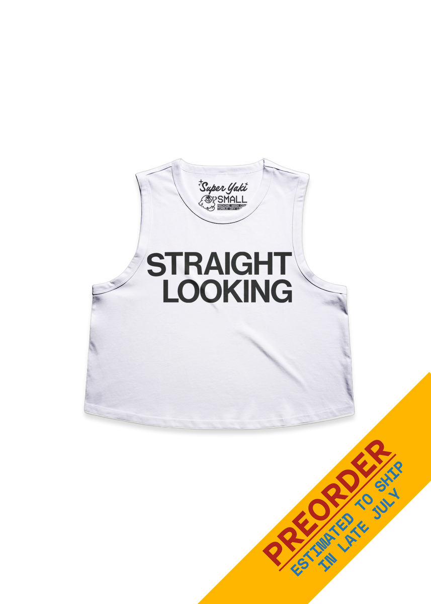 Straight Looking - Women's Crop Tank Top (Preorder) – Super Yaki